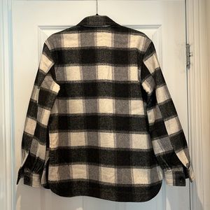 Free Assembly | Jackets & Coats | Free Assembly Black Cream Plaid ...
